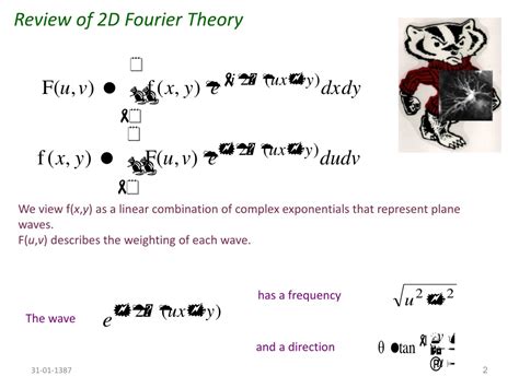 PPT 2D Fourier Transform Theory Properties And Applications 69 Characters PowerPoint