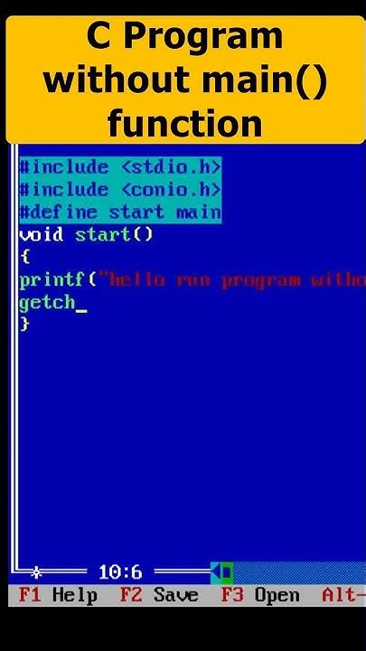 C Program Without Main Function Part 67 C Programming Cprogramming Youtube