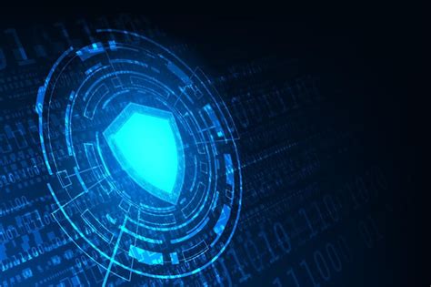 Premium Vector Vector Hi Tech Technology Background Cyber Security Concept Protect Data Shield
