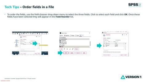 Order Fields In A File In Ibm Spss Modelerpptx Technology And Computing