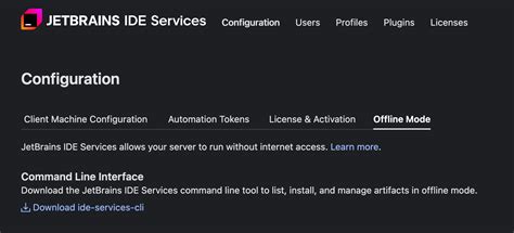 Offline Mode Ide Services Documentation