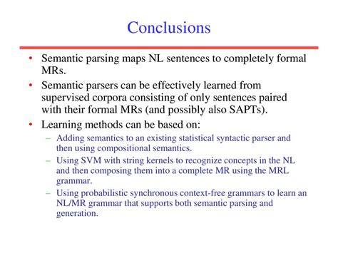 Cs 388 Natural Language Processing Semantic Parsing Ppt Download