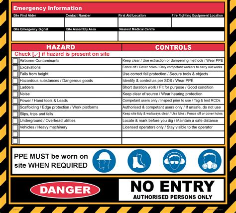 Construction Site Signage National Safety Signs
