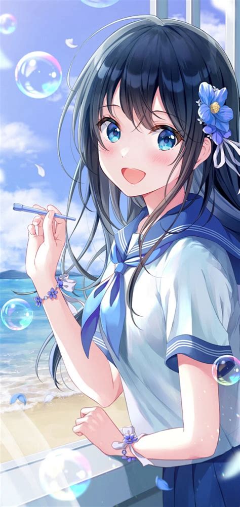 二次元少女 动漫壁纸 花瓣网