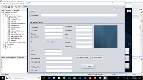 Employee Payroll System Project In Java With Source Code And Report