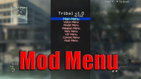 Mw3 Tribal V1 All Client Mod Menu Rghjtag Youtube