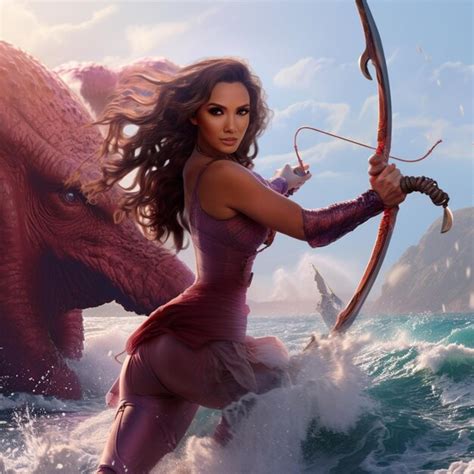 Premium Ai Image Female Warrior Illustration