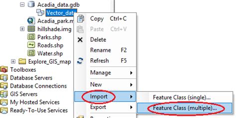 Managing GIS Data