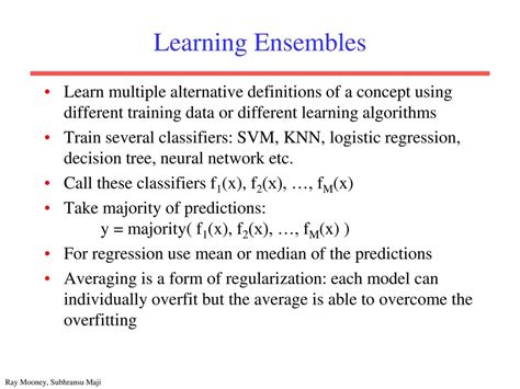 Cs 2750 Machine Learning Ensemble Methods Decision Trees Ppt Download