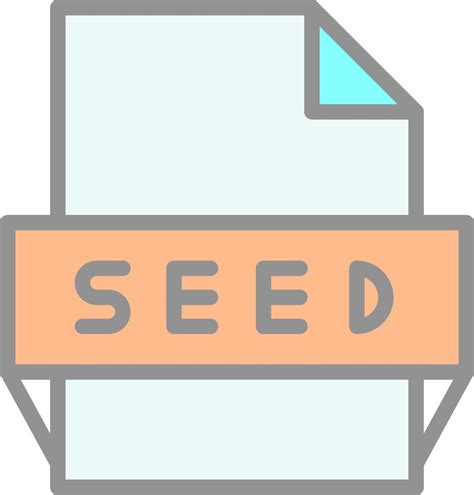 Seed File Format Icon 15574940 Vector Art At Vecteezy