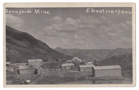 Vtg Rppc Sunnyside Mine Silver Mining Camp Silverton Colorado Co Photo