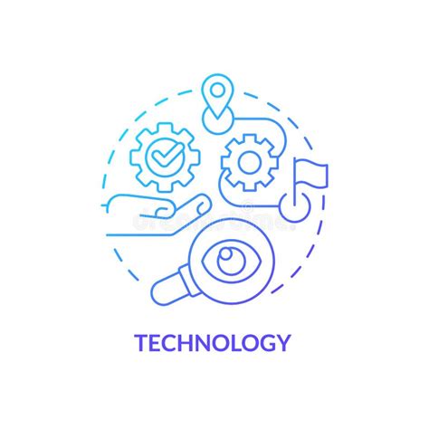 Technology Blue Gradient Concept Icon Stock Vector Illustration Of Program Corporate 253421568