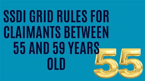 Social Security Disability Grid Rules For Ages 55 59 Youtube