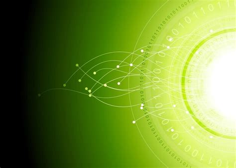 Premium Vector Bright Hitech Abstract Green Vector Background With