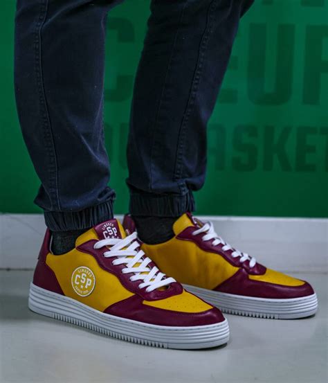 Basket Collab Csp X Uniqua Moutarde Grenat Uniqua La Basket Française