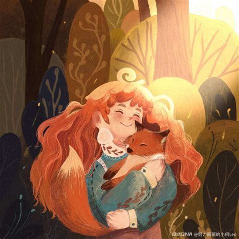 小女孩风格插画设计作品 设计人才灵活用工 设计dna