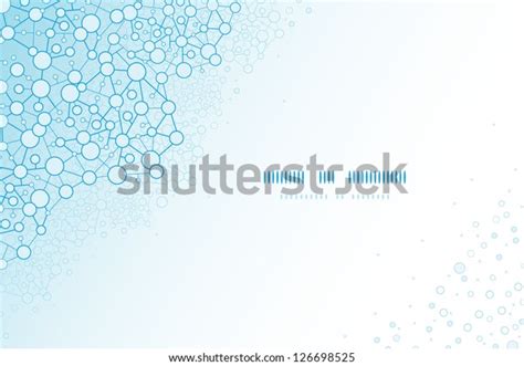 Vector Molecular Structure Scientific Horizontal Template Stock Vector Royalty Free 126698525