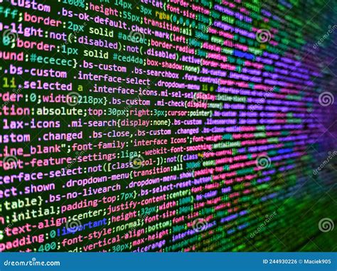 Programmer Occupation Shallow Depth Of Field Effect Internet Connection Stream Flow Concept
