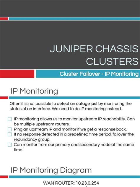 11cluster Failover Ip Monitoring Pdf Ip Address Router Computing