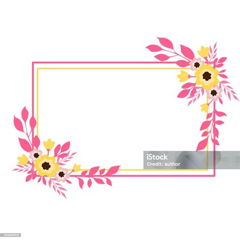 กรอบดอกไม้สี่เหลี่ยม ภาพประกอบสต็อก ดาวน์โหลดรูปภาพตอนนี้ การจัดวางตำแหน่ง ตำแหน่งหน้าที่