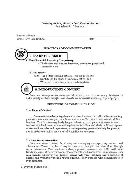Oral Comm Pdf Communication Learning