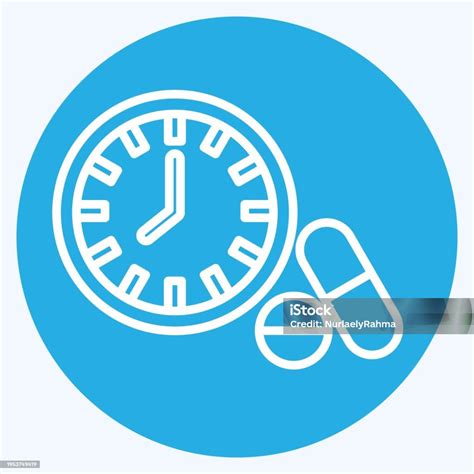 아이콘 투약 타이밍 간장학자 기호와 관련이 있습니다 파란 눈 스타일 심플한 디자인 편집 가능 간단한 일러스트레이션 간염에 대한 스톡 벡터 아트 및 기타 이미지 Istock