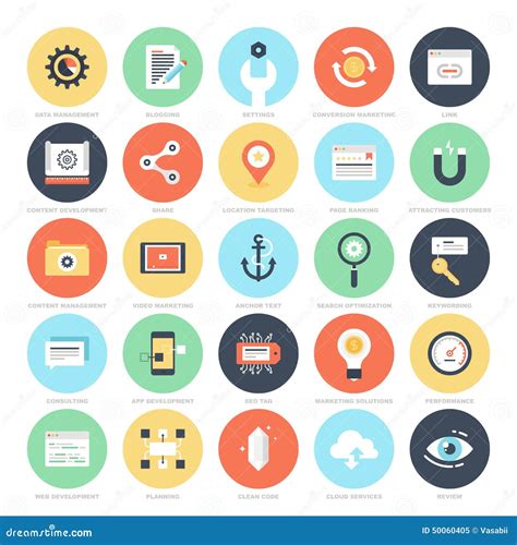 Seo And Development Stock Vector Illustration Of Optimization 50060405