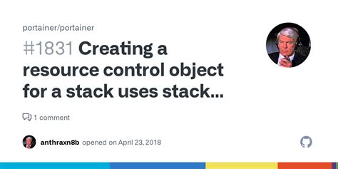 Creating A Resource Control Object For A Stack Uses Stack Name As