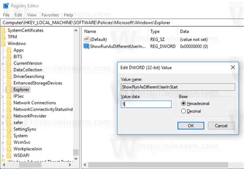 Add Run As Different User To Start Menu In Windows 10