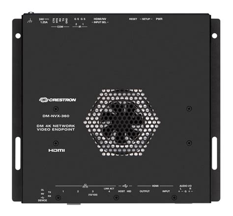 Crestron Dm Nvx 360 Av Over Ip Encoder Decoder 4k60 4 4 4 Hdr Hdcp 2 3 Aes67 Capability