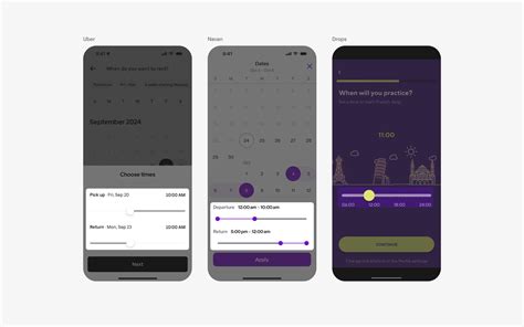 time picker ui design best practices design variants and examples mobbin
