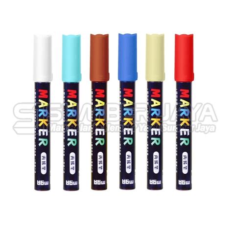 Jual Spidol Acrylic Marker Set M G Apl D Isi Warna Shopee Indonesia