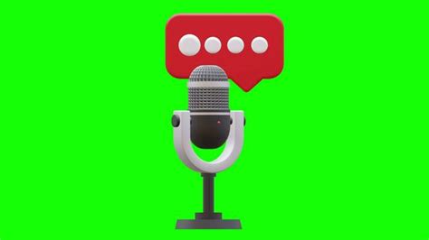 Animated Microphone Stock Video Footage For Free Download