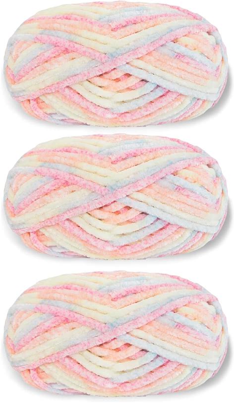 123pack Franel Velvet Yarn Crocheting Fuzzy Blanket Premier Plush