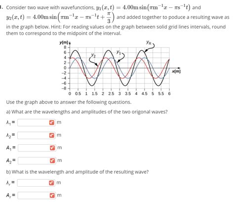 solved 1 consider two wave with wavefunctions yı x t