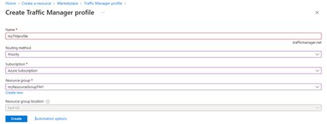 快速入门 为应用程序的 Ha 创建配置文件 Azure 门户 Azure 流量管理器 Azure Docs