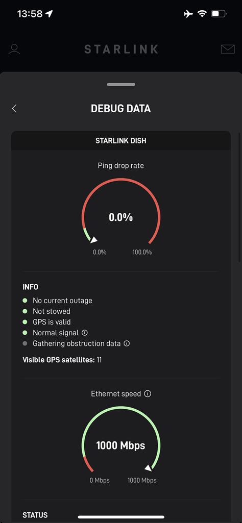 Ios New Debug Data Page R Starlink