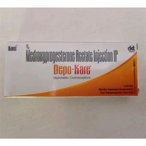 Depo Kare Medroxyprogesterone Acetate Injection Packaging Type Box Grade Standard First At