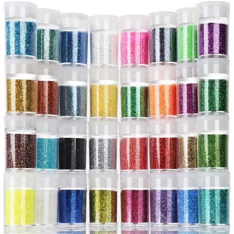 Fine Glitter Set Vivid Colors For Art Crafts And Glamorous Beauty