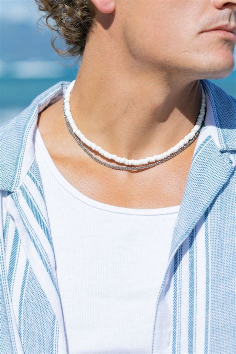 Unisex Mens Puka Shell Necklace Kealani Ke Aloha Jewelry