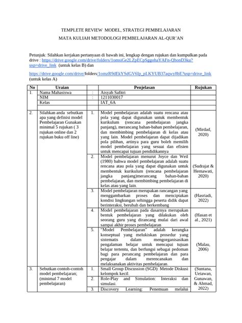 Templete Review Model Pdf