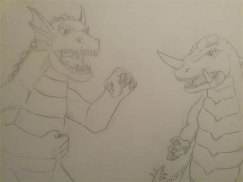 1961 Gorgo Vs 1967 Yongary By Auroch71 On Deviantart