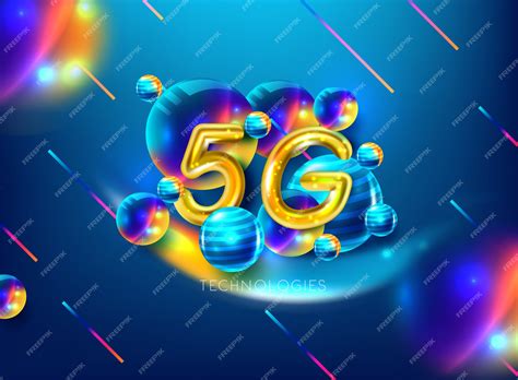 Premium Vector 5g Wireless Internet Connection Network Background