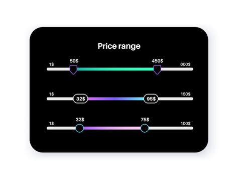 Premium Vector Price Range Filter