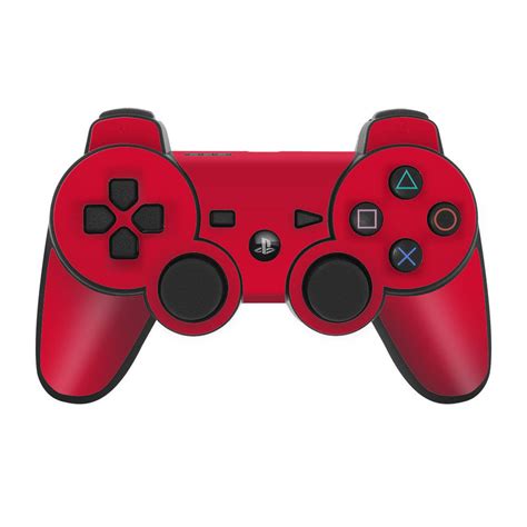 Solid State Red Sony Ps3 Controller Skin