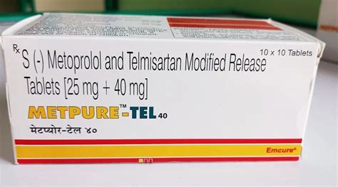 Metoprolol Telmisartan Modified Release Tablets At Rs 13492box In