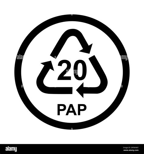 Paper Symbol Ecology Recycling Sign Isolated On White Background