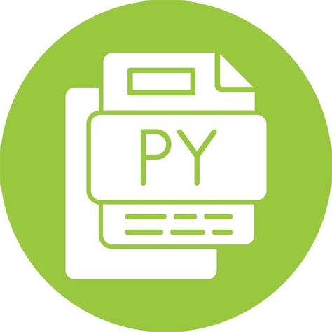 Py File Glyph Multi Circle Icon 47473383 Vector Art At Vecteezy