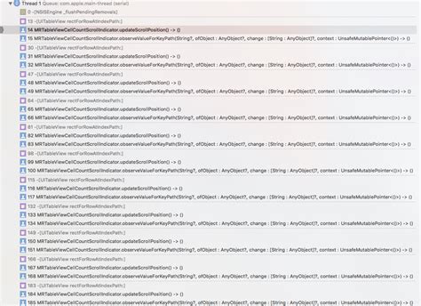 Ios RectForRowAtIndexPath Crashing With Defined IndexPath In UITableView