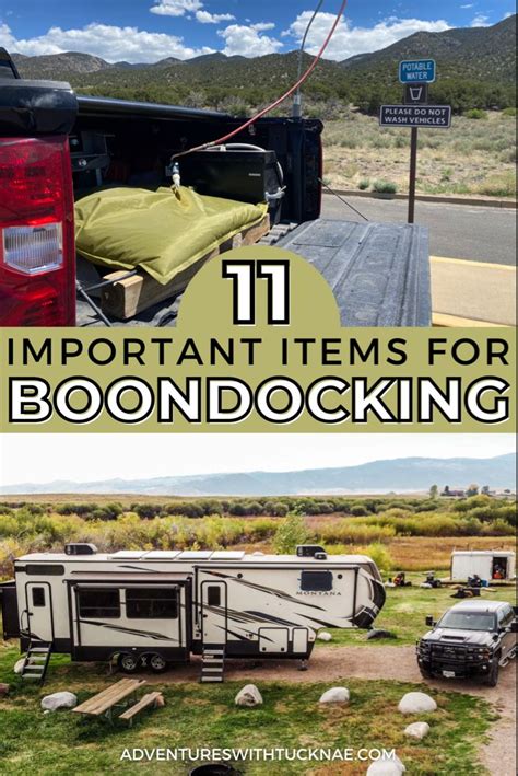 11 Essential Items For Boondocking In An Rv Artofit